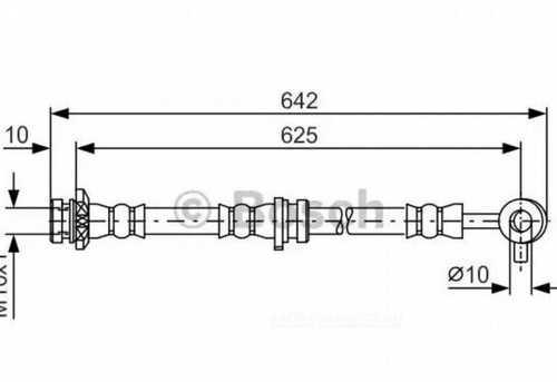 Bosch 1 987 481 572 Тормозной шланг перед лев