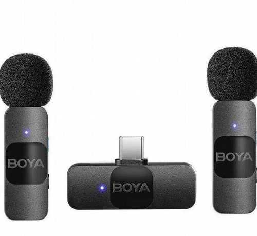 Беспроводная система Boya BY-V20, 2.4 ггц, TX+TX+R