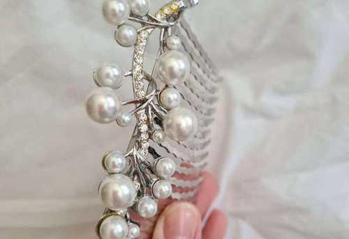Диадема свадебная и украшения браслет цепочки
