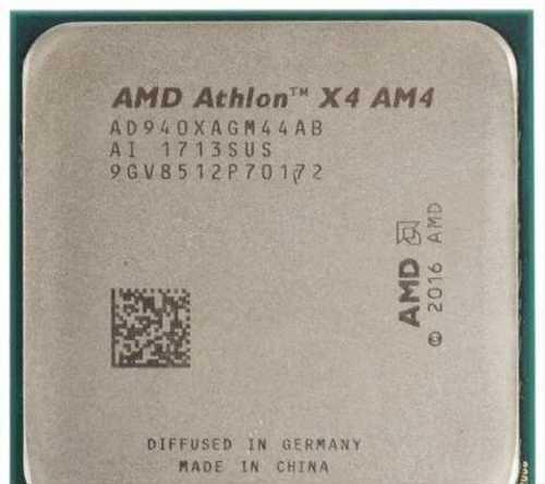 Процессор AMD AM4 Athlon X4 940 (4C/4T/3.2-3.6GHz
