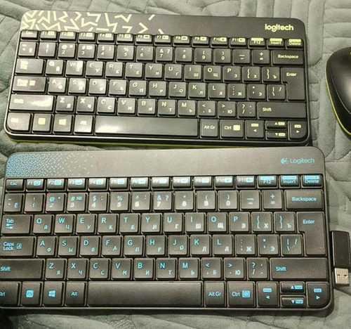 Logitech mk240 комплект blue/yellow edition