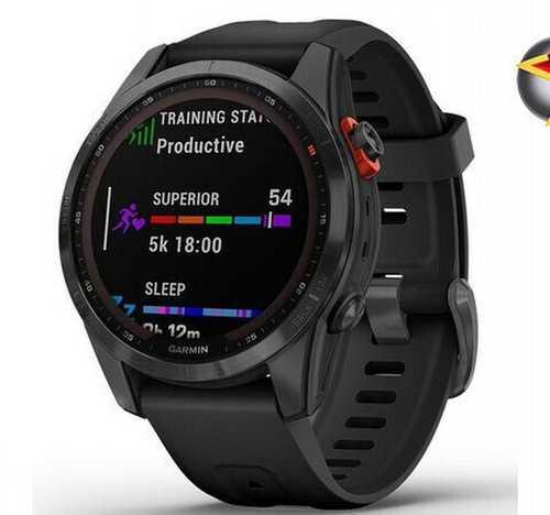 Часы Garmin Fenix 7S Solar Slate Gray 010-02539-13