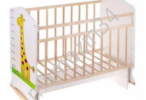 Кровать детская Морозко маятник качалка Жираф