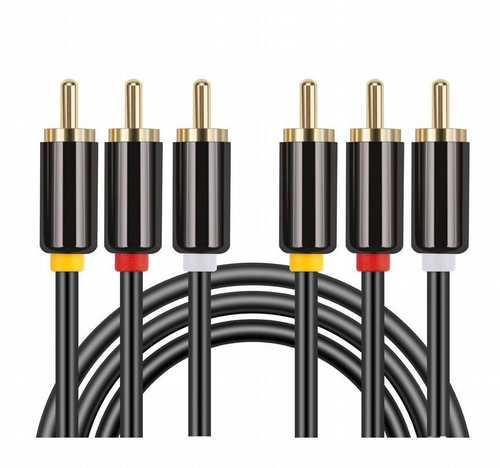 Шнур HI-FI 3RCA (M) – 3RCA (M) 3.0 метра