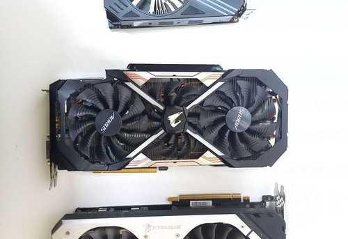 Видеокарты нерабочие 1080, 1080ti, 1060