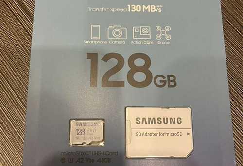 Карта памяти MicroSD Samsung EVO Plus 128 Гб