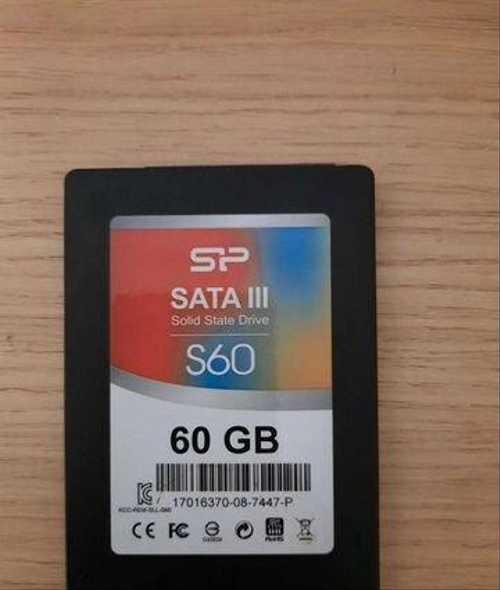 Жесткий диск SSD 60GB SiliconPower Slim S60