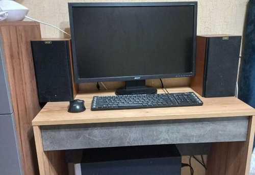 Игровой компьютер с монитором и клавиатурой бу