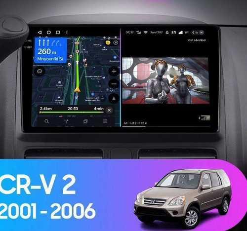 Магнитола для Honda CR-V 2 Teyes CC3 2k 4/32