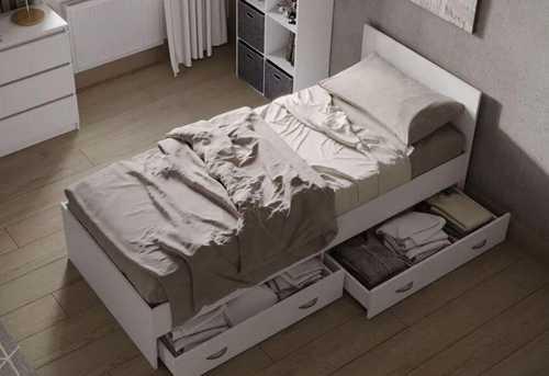 Кровать односпальная новая 90х200 с ящиками
