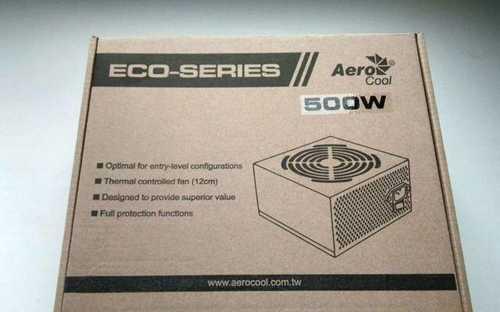 Блок питания Aerocool ATX 500W ECO-500 (24+4pin)