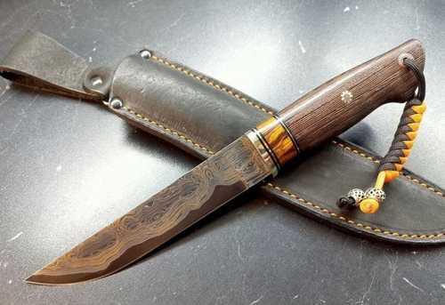 Нож охотничий ручной работы из кованой стали 9хс