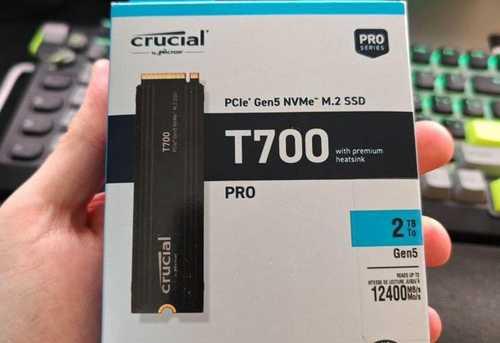 Crucial T700 2TB SSD, NVMe, 2280, CT2000T700SSD5