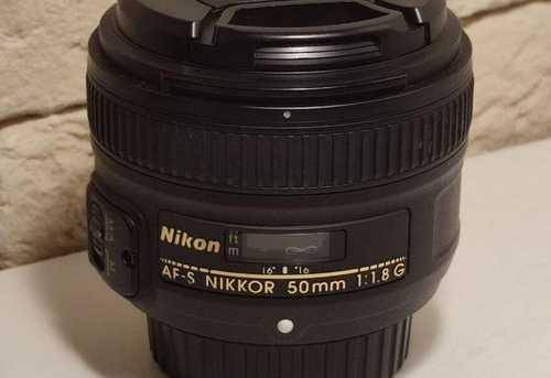 Объектив Nikon AF-S 50mm 1.8 G