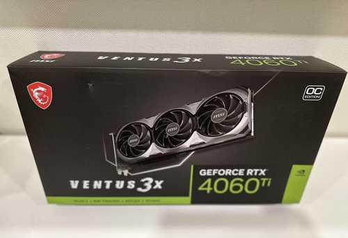 Видеокарта MSI RTX 4060 Ti ventus 16Gb новая рст