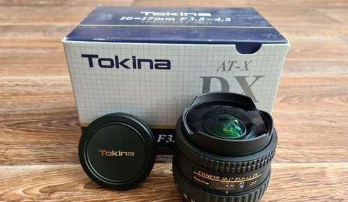 Tokina AT-X 107 DX Fisheye (10-17mm) для Nikon F