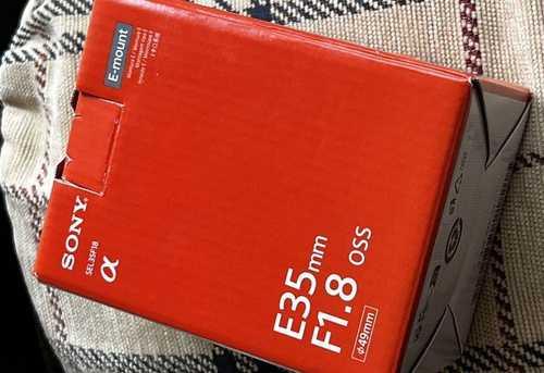 Sony E 35mm 1.8 OSS Новый
