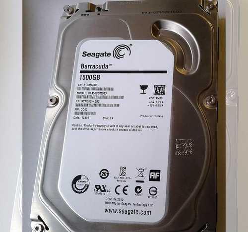 Seagate Barracuda 1,5 тб жесткий диск 3"5 7.2k 6Gb