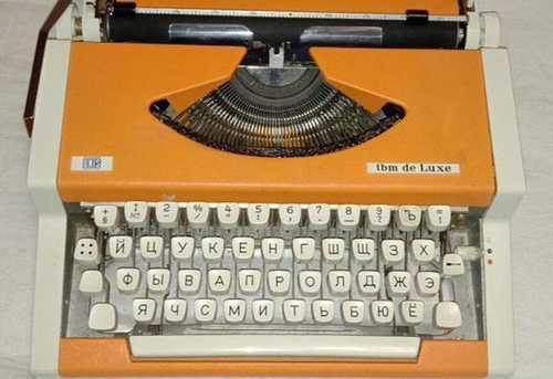 Печатная пишущая машинка unis tbm de luxe