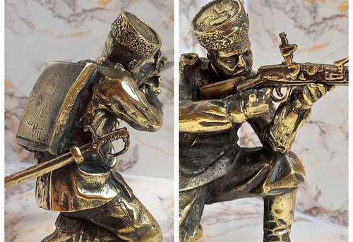 Бронзовая статуэтка Пластун. Солдат Красной Армии