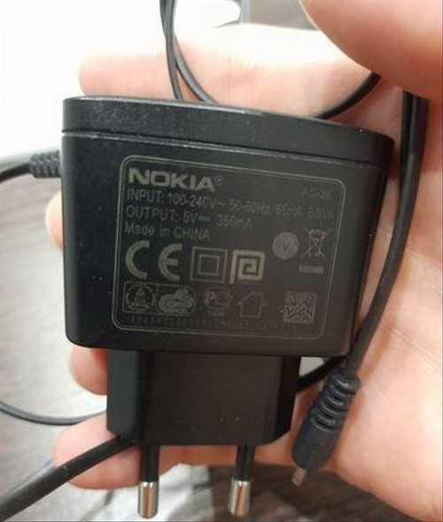 Зарядное устройство Nokia (тонкая зарядка) AC-3E