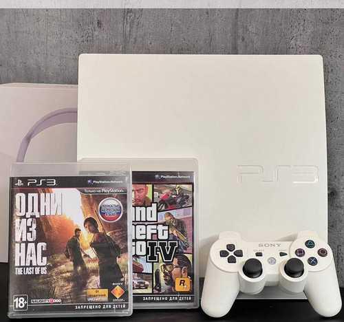 Sony Playstation Slim 320Gb 3 (3 джостика, 2 игры)