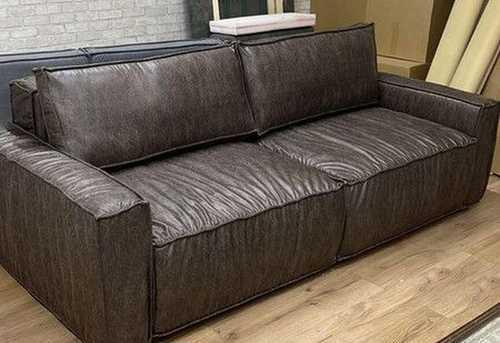 Кожаный диван мягкий для дома и офиса