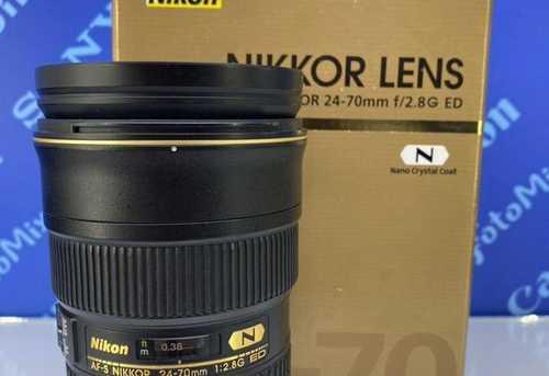 Nikon 24-70mm f/2.8G ED идеал (sn:7162)