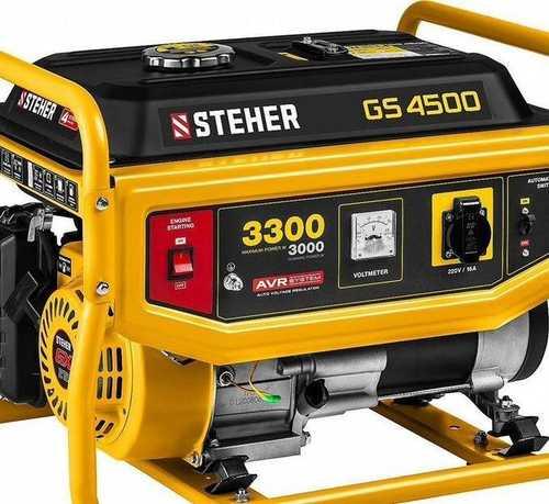 GS-4500 бензиновый генератор, 3300 Вт, steher