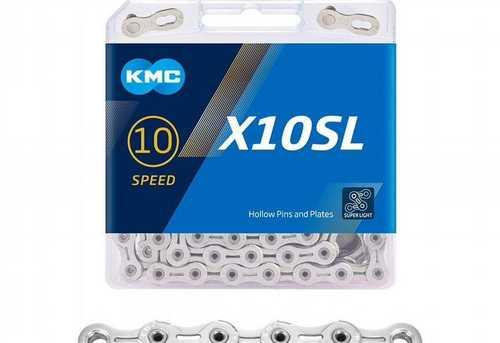 Цепь KMC X-10 SL (10ск,114зв) Super Lite Silver
