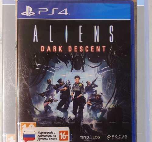 Aliens dark descent ps4 и PS5 (новая,пленка)