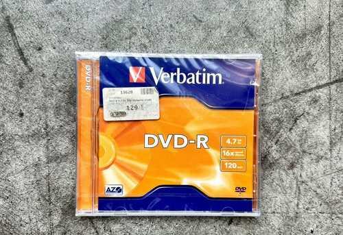 Болванка диск Verbatim DVD-R 4,7 гб пустой