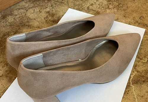 Туфли женские Marco Tozzi 38 размер бежевые
