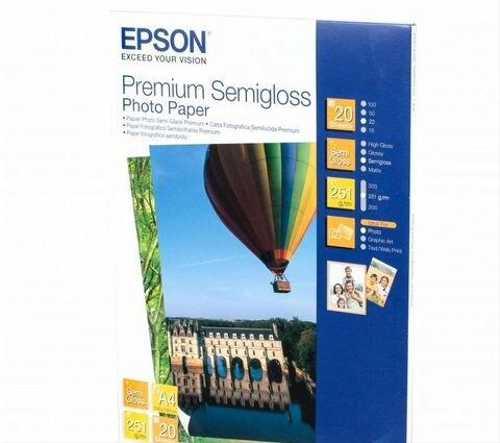 Фотобумага epson S041332,полуглянцевая,251 г/м3,А4