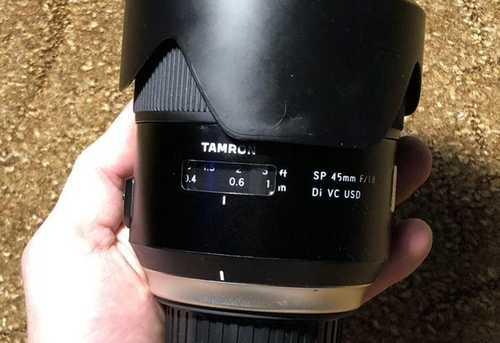 Nikon Tamron sp 45mm 1.8 полнокадровый