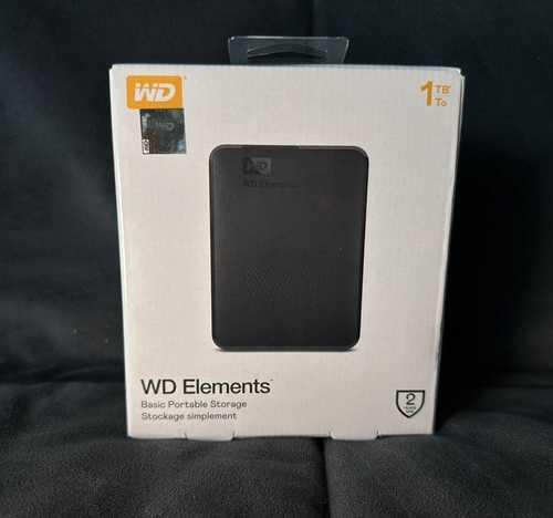 Переносной жёсткий диск WD elements Portable