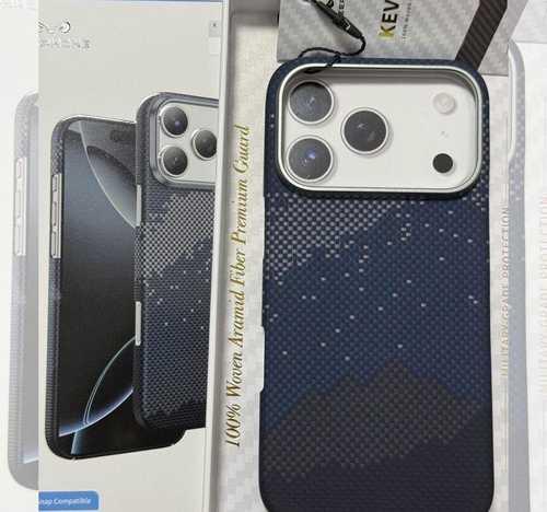 Чехол кевлар на iPhone 17 Pro/17 Pro Max Keephone