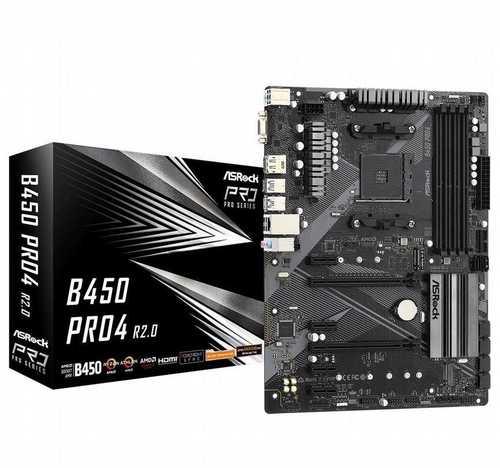 Материнская плата Asrock b450m pro4 r2.0