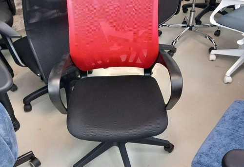 Кресло офисное TopChairs ST-Basic сетка/ткань крас