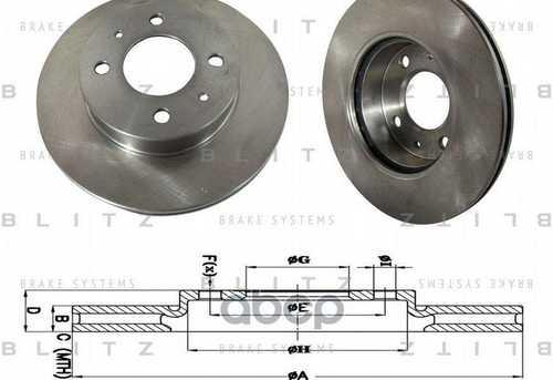 Диск тормозной перед BS0256 Blitz