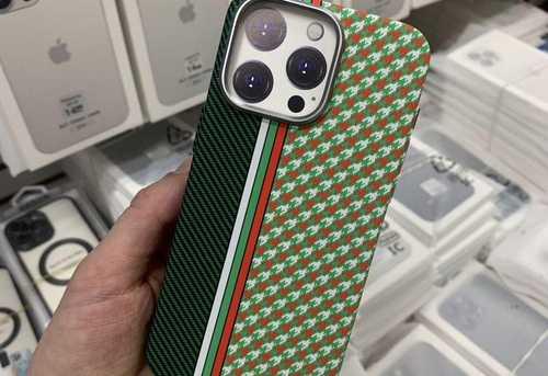 Чехол на iPhone 15 Pro Max Luxo MagSafe зеленый