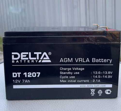 Аккумулятор delta battery DT 1207