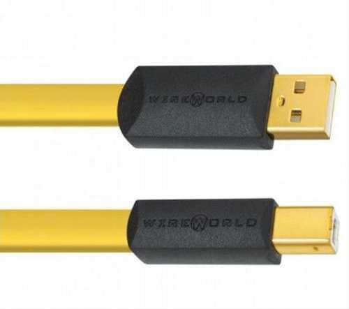 USB кабель Wireworld Chroma 8 USB 2.0 A-B Flat 1м