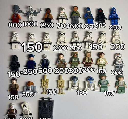 Lego star wars минифигурки