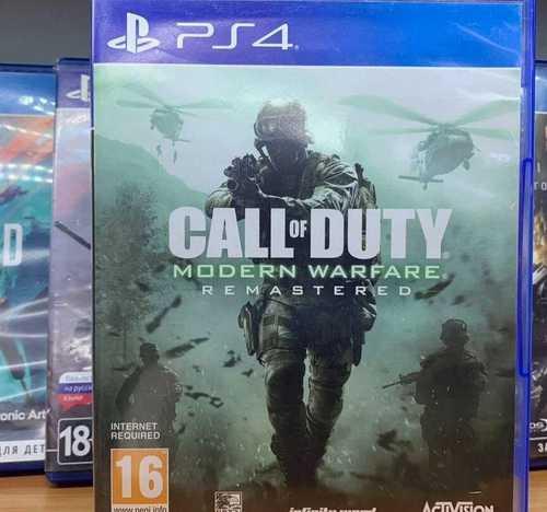 Игра Call Of Duty: Modern Warfare Remastered PS4