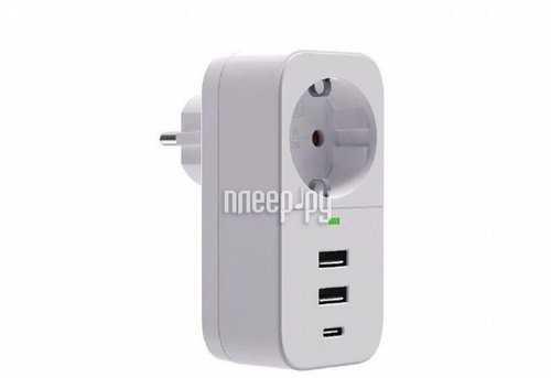 Сетевой фильтр Гарнизон 1 Socket White SKT-1-CU2-W