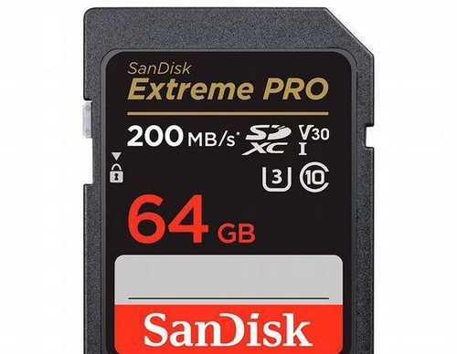 Карта памяти SanDisk sdxc 64GB Extreme Pro UHS-I V