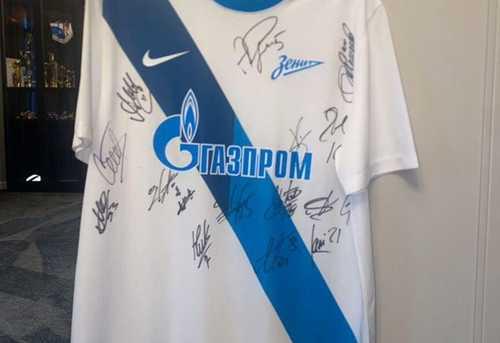 Zenit St Petersburg футболка со всеми автографами