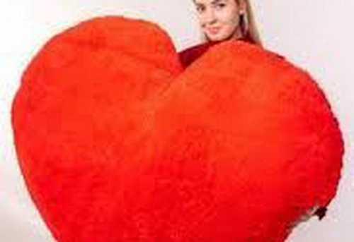 Сердце большое метровое подушка