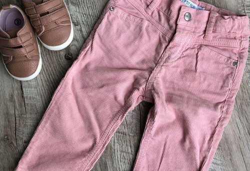 Вельветовые брюки для девочки 80
